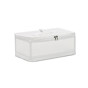 TUNKENCE Storage Foldable Transparent PP Case Clothes Stackable Box Organizer Waterproof Housekeeping & Organizers Storage Bins for Baby