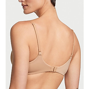 Victoria's Secret T Shirt Demi Bra, Lightly Lined, Smoothing, Bras for Women, Beige (34C)