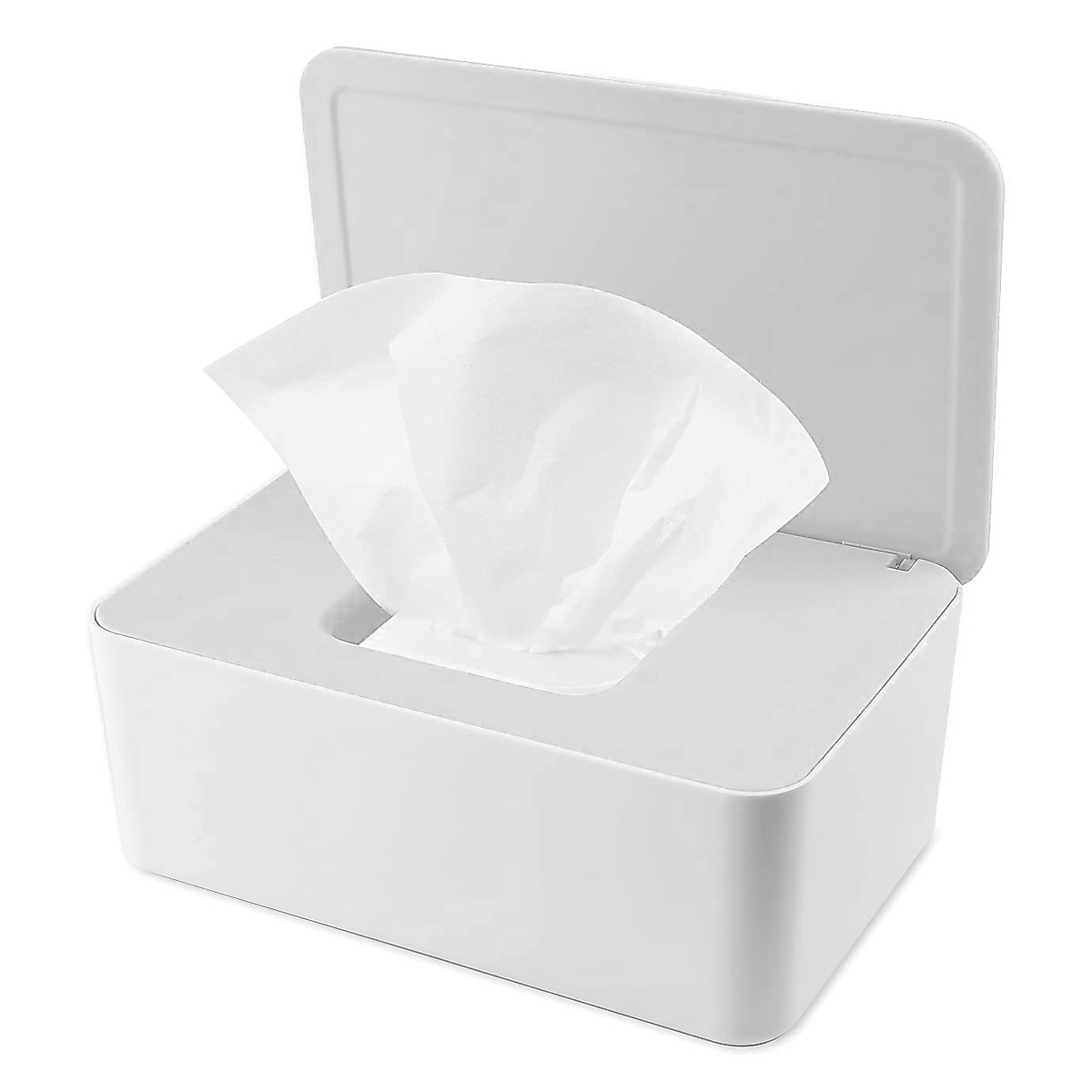 Rxan Wipes Dispenser, Wet Wipes Dispenser Holder Dustproof Tissue Storage Box Case with Lid for Home Office Desk