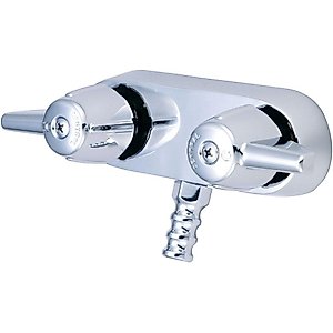 Central Brass 0206 Two Handle Leg Tub Faucet in Chrome