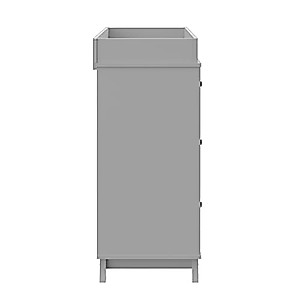 Storkcraft Beckett 3 Drawer Chest with Changing Topper (Pebble Gray) – GREENGUARD Gold Certified, Baby Dresser With Changing Table Top, Dresser for Nursery, 3 Drawer Kids Dresser