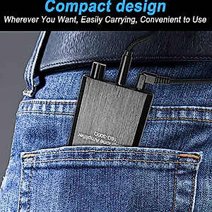 Headphone Amplifier Portable 3.5 mm Audio Amp with Lithium Battery for MP3, MP4, Tablets， Smart Phone, Digital Player, Computer PC