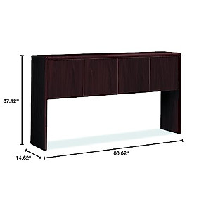 HON 10700 Series Stack On Storage, 68 5/8w x 14 5/8d x 37 1/8h, Mahogany