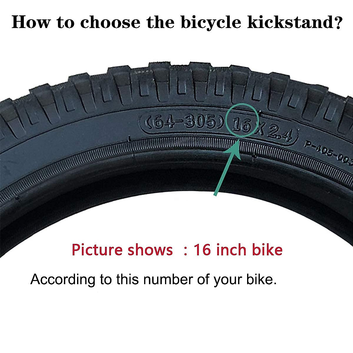 SEISSO Bike Bicycle Kickstands Adjustable Center Kids Bicycle Stand Kickstand Center Mount for 16 18 20 Inch Bicycles Kickstands for 16-20 Inch Mountain Bike/Road Bike/Adult Bike/Sports Bike