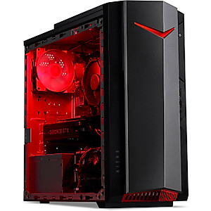 acer Nitro 50 Gaming Desktop Computer | 12th Generation Intel Hexa-Core i5-12400F (Beats i7-10700F) | 64GB DDR4 2TB SSD | Nvidia GeForce GTX 1650 4GB Graphic | USB-C DVI Win11 Black + HDMI Cable