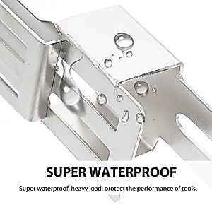 DOITOOL Strap Wrench Coat Hanger Hooks Metal Wrench Hanger Drill Wrench Waist Rack Stainless Steel Tool Storage Carrying Rack Electrician Storage Belt Hook Hnagers Coat Hanger Stand