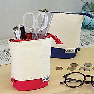 SUN-STAR Stationery DELDE Pen Case Natural Red,S1409565