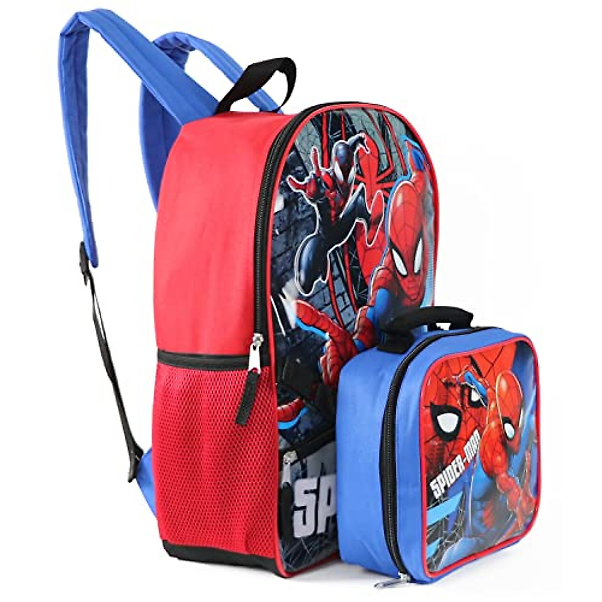 Marvel Spiderman Backpack with Lunch Bag One Size