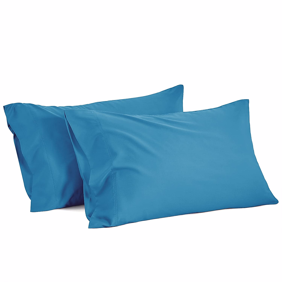 BEDELITE King Size Pillow Cases Set of 2, Rayon Derived from Bamboo, Cooling Pillow Cases for Hot Sleepers & Night Sweats, Breathable and Silky Soft Envelope Pillowcases(Teal, 20"x40")