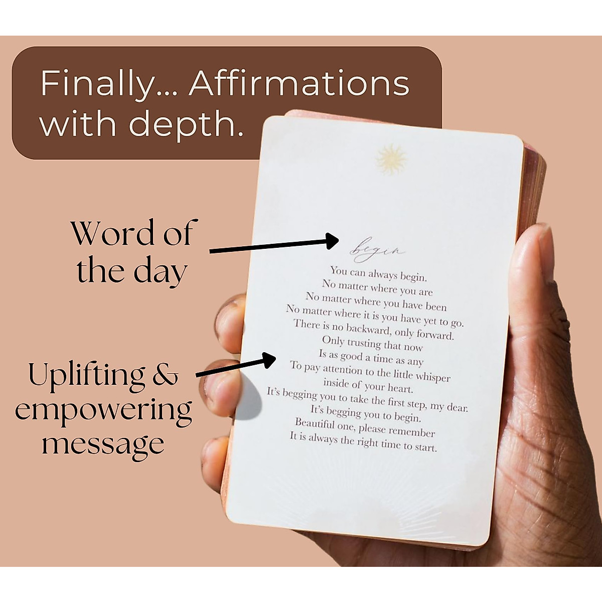 Daily Affirmation Cards for Women - Motivational Cards, Positive Affirmations Cards. Inspirational Manifestation Cards, Thoughtful Spiritual Gifts for Women, Self Care Inspirational Gifts for Women