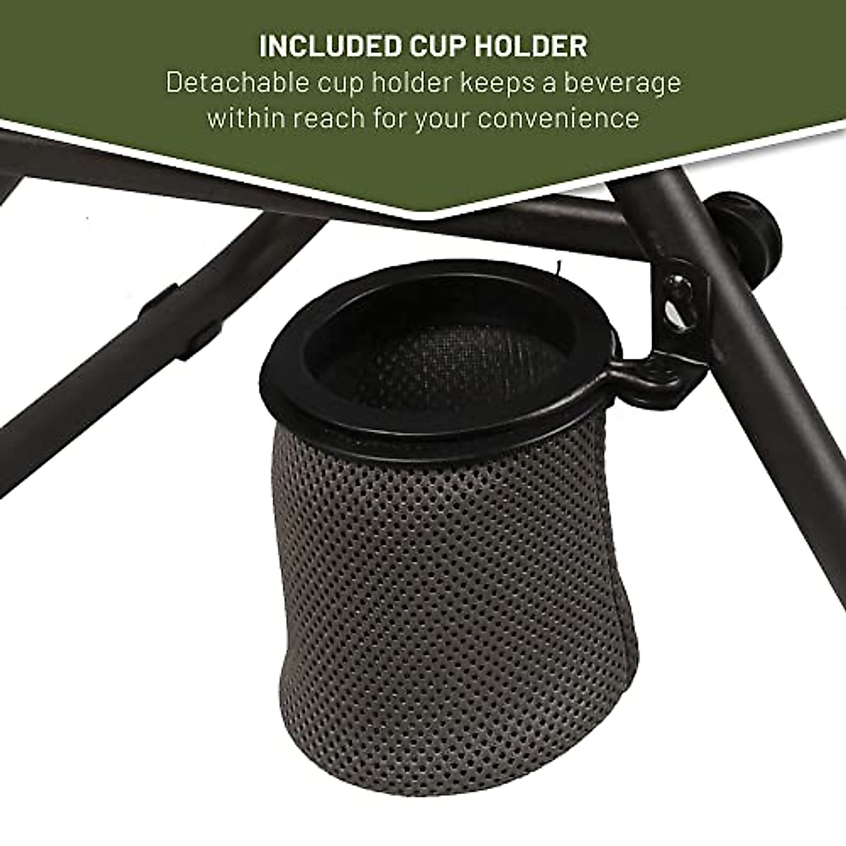 Timber Ridge Balsam Deluxe Zero Gravity Lounger Oversize Outdoor Recliner Chair, Grey