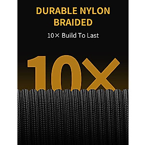 6.6FT iPhone Charger 90 Degree,[Apple MFi Certified] 3Pack USB to Lightning Cable Right Angle,Nylon Braided iPhone Fast Charging Cord for iPhone 14 13 12 11 Pro Max XR XS X 8 7 6 Plus SE iPad Air Mini