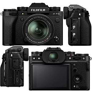 Ultimaxx Advanced FUJIFILM X-T5 with 18-55mm Lens (Black) Bundle - Includes: 128GB Extreme Memory Card, Universal Speedlite, 2X Replacement Batteries, Camera Backpack & Much More (35pc Bundle)