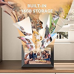 Digital Photo Frame, AUZNCU 10.1“ WiFi Digital Picture Frame with Built-in 16GB Memory,Auto-Rotate Portrait and Landscape,HD IPS Touch Screen, Share Photo and Video Instantly via Frameo App