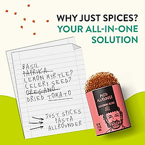 Just Spices Pasta Allrounder, 1,76 OZ I Mediterranean spice mix for pasta I The flavors of Italy
