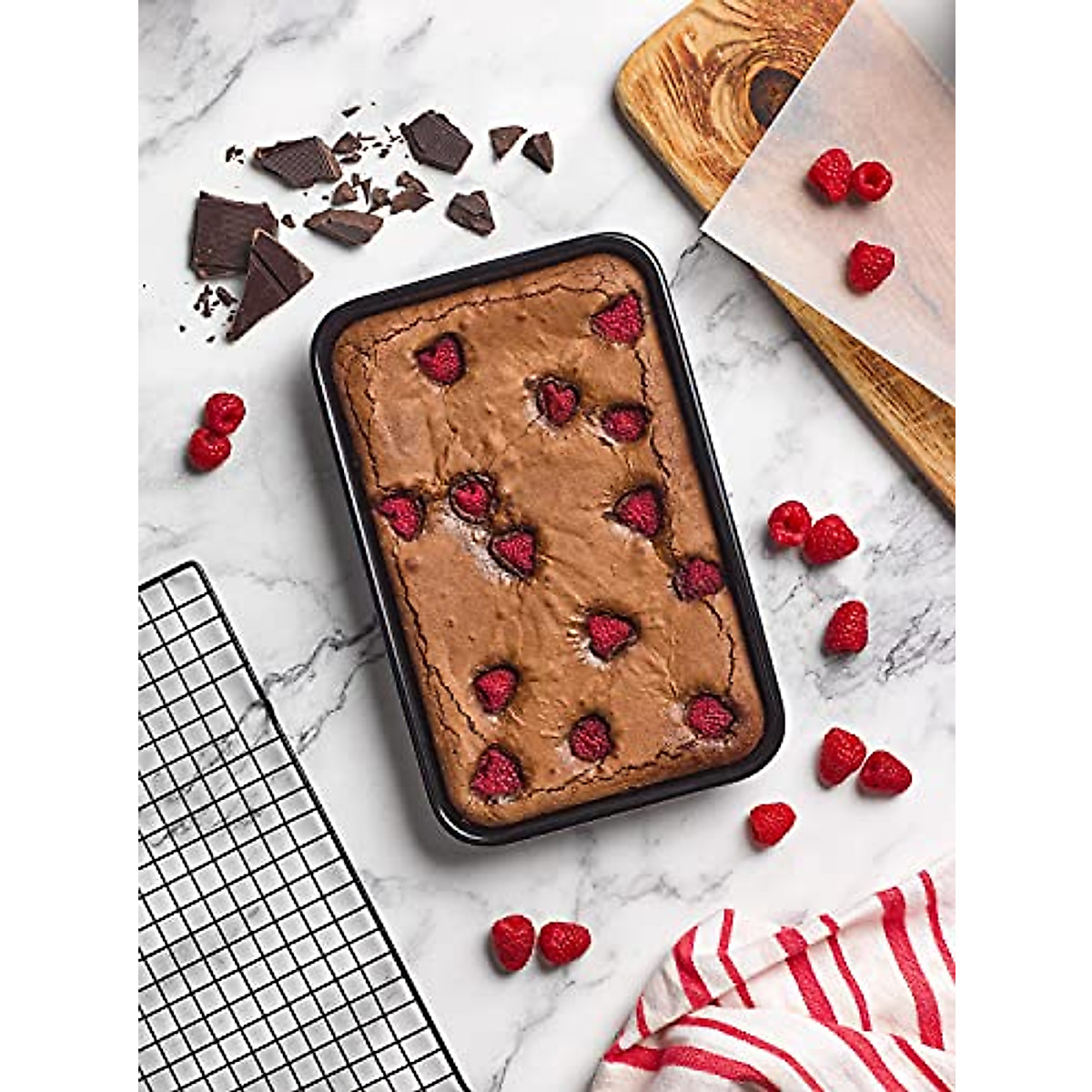 Tala Performance, Brownie Pan, Professional Gauge Carbon Steel with Whitford Eclipse Non-Stick Coating, Cake Tin, 29.4 x 19.1 x 4cm