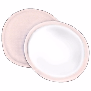 Curity Nursing Pads, 5 Inch Diameter, 12 Count, Pink, Disposable