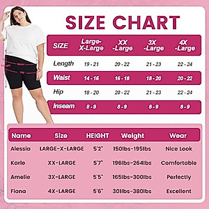 CAMPSNAIL 4 Pack Biker Shorts for Women High Waist - 3"/5"/8" Tummy Control Soft Athletic Yoga Workout Running Gym Shorts