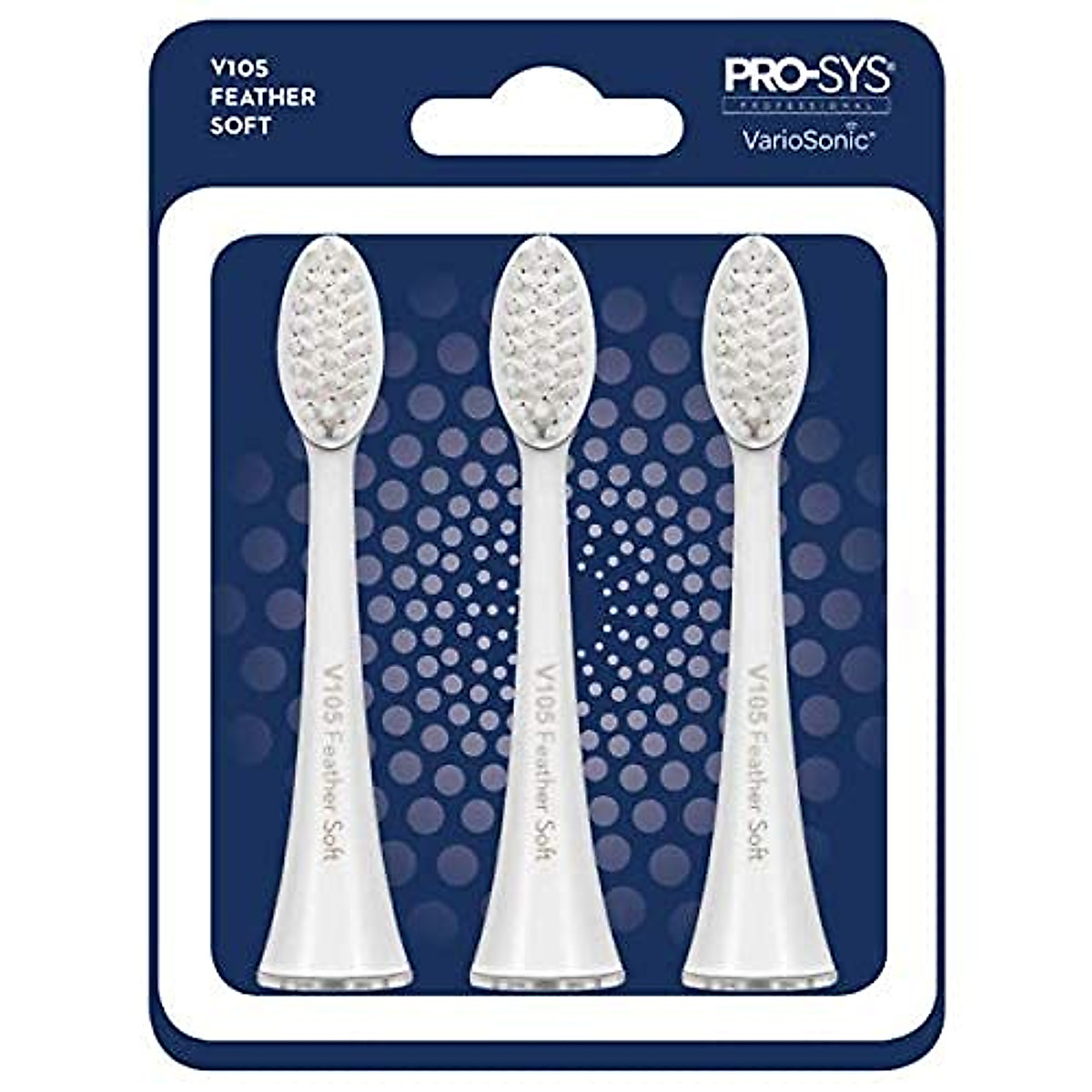 PRO-SYS VarioSonic Sensitive Teeth and Gums Rechargeable Power Electric Toothbrush, 5 Replacement Dupont Brush Heads, ADA Accepted Smart Sonic Toothbrush with Timer