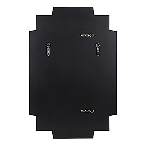 Kate and Laurel Minuette Decorative Rectangle Frame Wall Mirror in Gold Leaf, 24x35.5 Inches