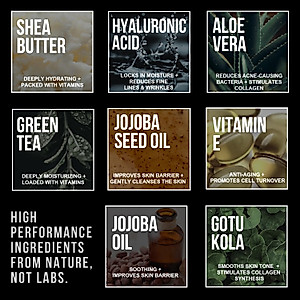 RUGGED & DAPPER Age Defense Mens Face Moisturizer | 4oz | Hydrating Mens Face Lotion | Unscented + Anti- Aging Formula for Clear Skin | Natural Ingredients | Made in USA