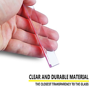 eatelle Multi-Purpose Clear Shower Door Side Seal L Shape Angle Jamb with Pre-Applied Tape for 1/4" to 1/2" Glass - 78 in Long (1)