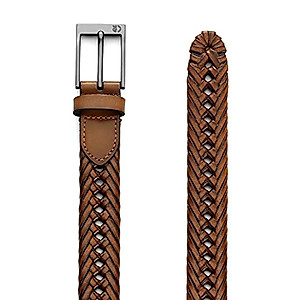 CHAOREN Leather Braided Belts Men - 1 1/8" Mens Casual Woven Leather Belt - Belt Men
