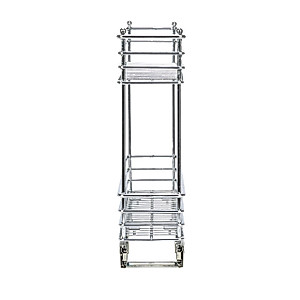 Household Essentials Glidez Narrow Sliding Organizer, 5", Chrome