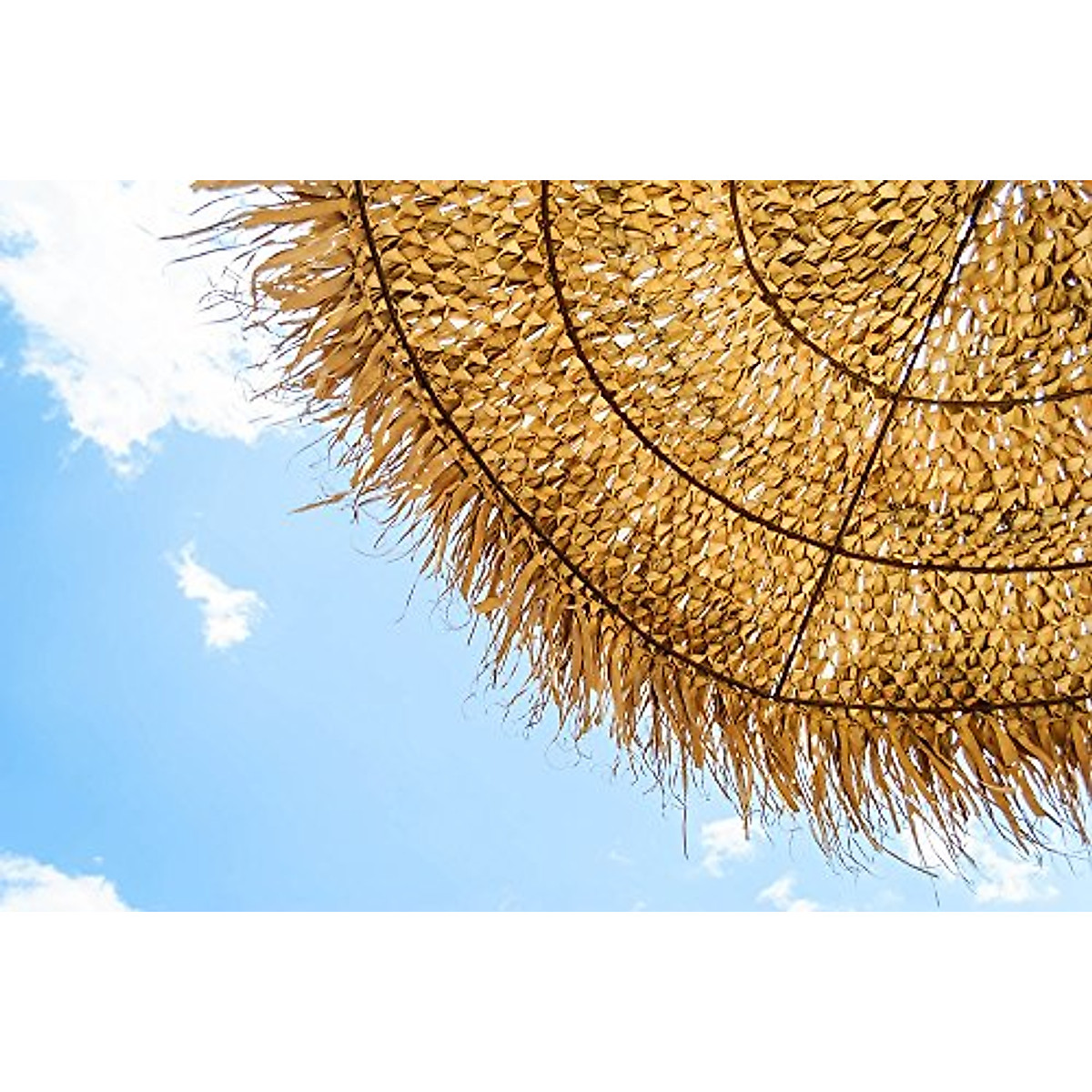Forever Bamboo Mexican Palm Thatch Umbrealla Cover, 12ft D