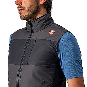 Castelli Unlimited Puffy Vest - Men's Dark Gray/Black/Silver Gray, Xl