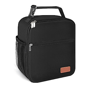 HABOPET Lunch Box for Men & Women Durable Lunch Bag for Adults & Kids Reusable Small Lunchbox Black