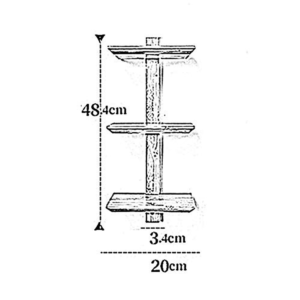 PIBM Stylish Simplicity Shelf Wall Mounted Floating Rack Wooden Solid Wood Storage Shelves Books Collection Display,3 Colors Avaliable,3 Layers / 4 Layers / 5 Layers, Black , 3piece Set