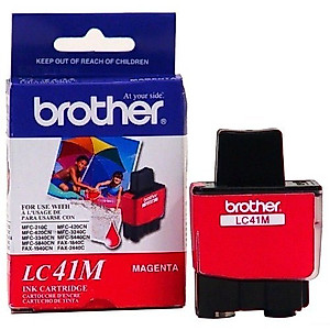 Brother LC41M Ink Cartridge, 400 Page Yield, Magenta