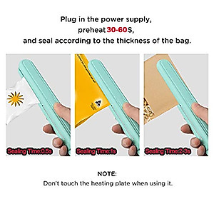 Hand-held Heat Sealer for Food Plastic Bags, Portable Mini Sealing Machine for Mylar Aluminum Foil Packaging Bag