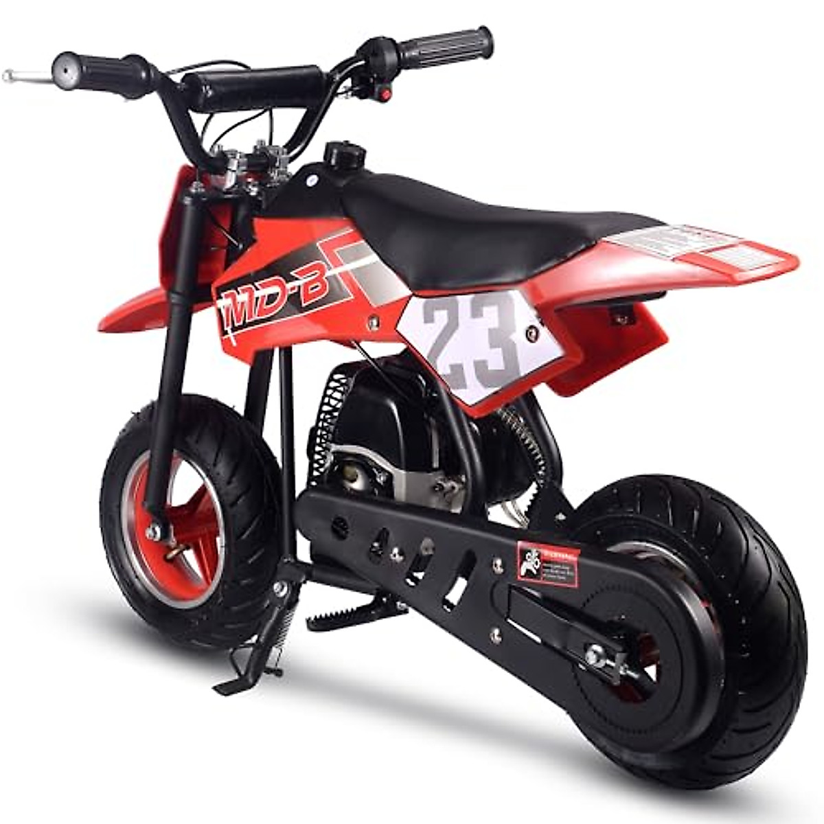 MotoTec DB-02 50cc 2-Stroke Kids Supermoto Gas Dirt Bike Red