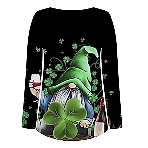 Shamrock Shirts for Women Cheap Gifts for Women Irish Shirts for Women Spring Shirts St Patricks Day Party Supplies Shirt