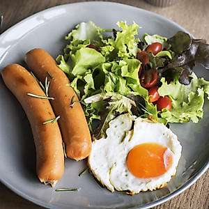 8 Packs Silicone Egg Rings, 4 Inch Food Grade Egg Cooking Rings, Non Stick Fried Egg Ring Mold, Pancake Breakfast Sandwiches, with 2 Silicone Brushes