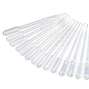 ULAB Scientific LDPE Transfer Pipette, Vol. 7ml, 3ml Graduated, 0.5ml Graduation 155mm, Pack of 100, UTP1002