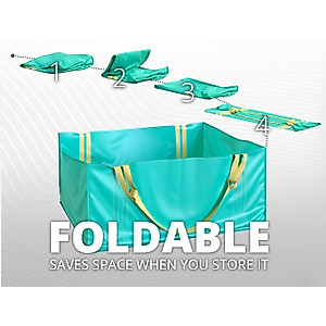 Skywin Dumpster Bag, Reusable Yard Waste Bags, Foldable Yard Waste Container, Trash Bag for Trash Management, Multiple Times Use During Renovations, Can Hold Up to 2,500 lbs