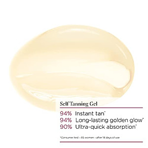 Clarins Self Tanning Tinted Gel | Self Tanner For Face and Body | Natural, Long-Lasting, Streak-Free, Buildable, Instant Tan* | Non-Staining and Fast Absorbing | Contains Glycerin | 4.2 Ounces