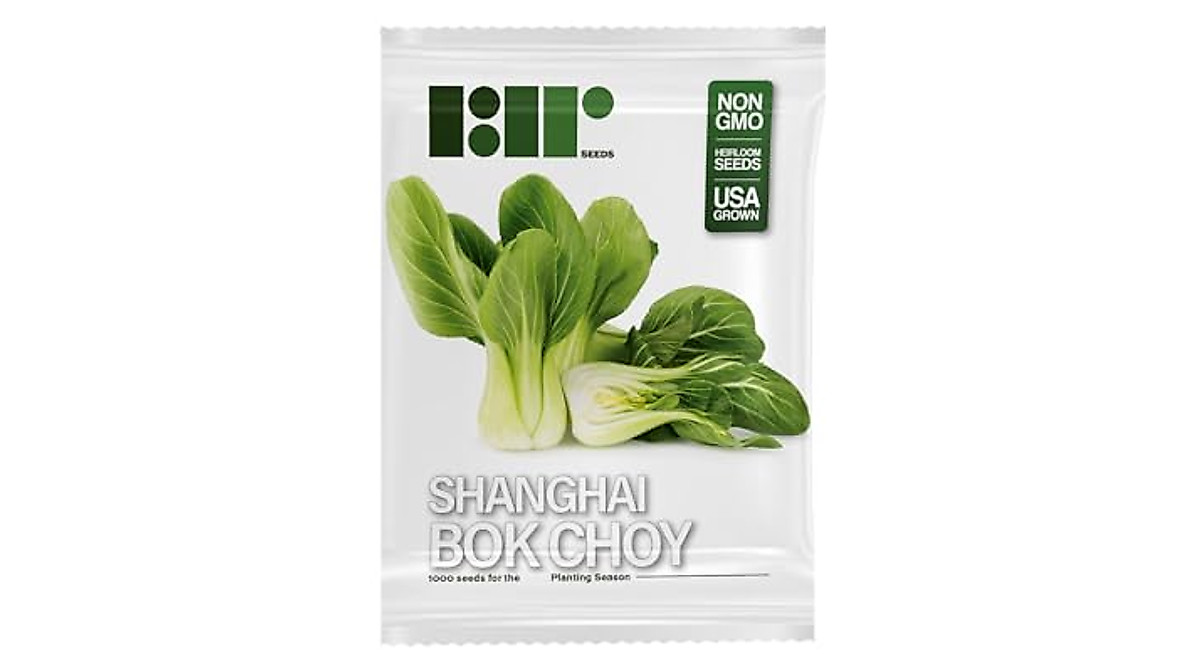1000 Bok Choy Seeds - Non-GMO Heirloom Vegetable Seeds