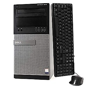 Dell Optiplex 9010 TW Premium Business Desktop Computer (Intel Quad Core i5-3470 Processor up to 3.60 GHz), 8GB RAM, 2TB HDD, DVD, USB 3.0, Windows 10 Pro (Renewed)