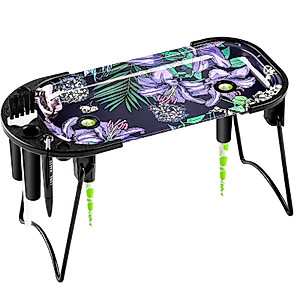 SafeDelux Metal Tray Foldable Metal Tray with Loader and Machine, 8.5'' x 3.8'' Compatible with King Size and 1 1/4 Size Paper(Purple)