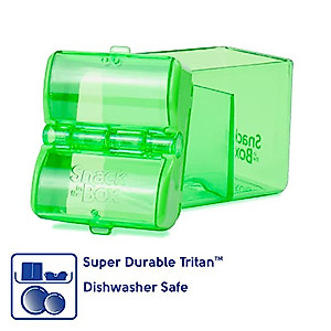 Precidio Design Snack in the Box NEW Little Finger-Friendly Eco-Friendly Reusable Snack Container (Green) 1001GR