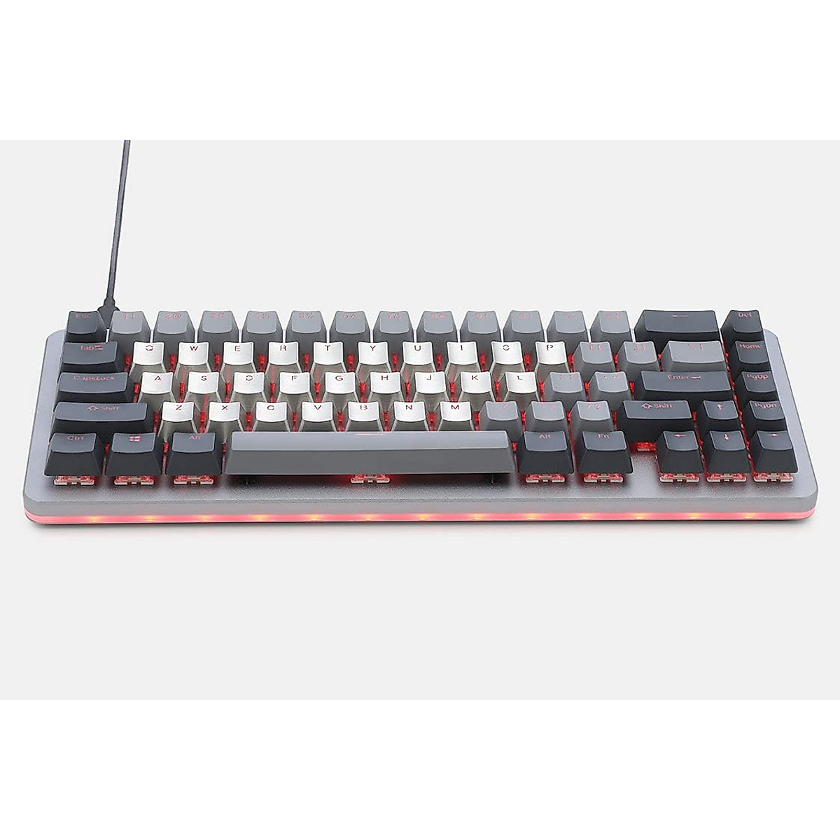 KPREPUBLIC teamwolf Stainless Steel MX Keycap Silver Color Metal keycap for Mechanical Keyboard Gaming Key Alpha Light Through Back lit (TeamWolf Alpha Key x1)