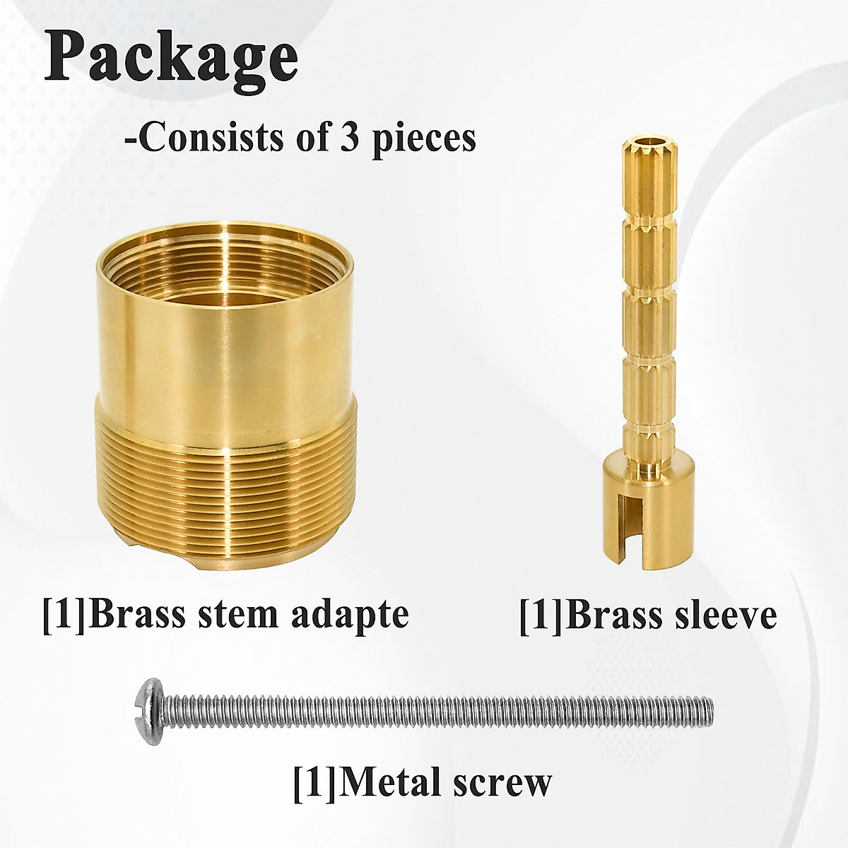 Ebrmeiwo 970-0830 Plumbing Extension Kit for Secure Fit Handle, Replacement Parts, Gold