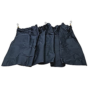 RoadPro RPCCDBL Dark Blue 2-Piece Deluxe Privacy Cab Curtain