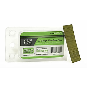 GREX P6/30-2.5 23 Gauge 1-3/16-Inch Length Headless Pins (2,500 per box)