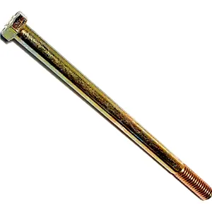 Hard-to-Find Fastener 014973252465 Grade 8 Coarse Hex Cap Screws, 3/8-16 x 6, Piece-27, Yellow