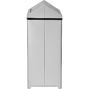 Global Industrial 24 Gallon Stainless Steel Swing Top Receptacle